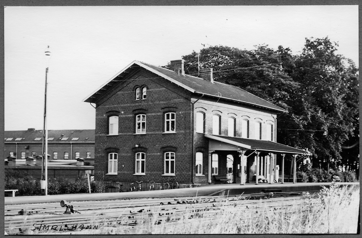 Simrishamn station. - Järnvägsmuseet / DigitaltMuseum