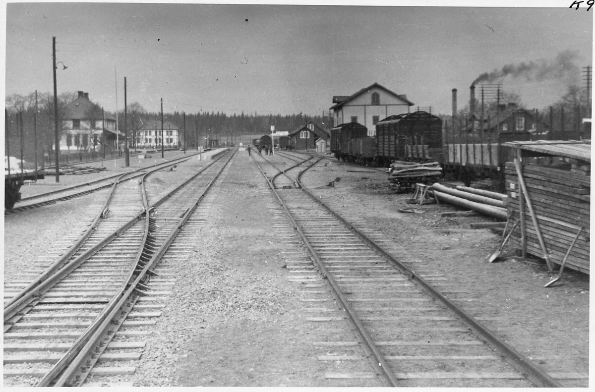 Heby station. - Järnvägsmuseet / DigitaltMuseum