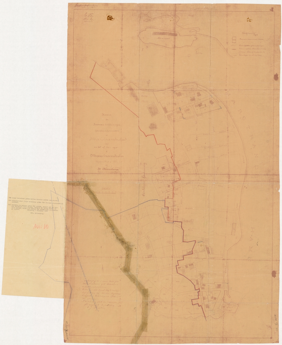 Karta över Marstrand och Carlstens fästning - Marinmuseum / DigitaltMuseum