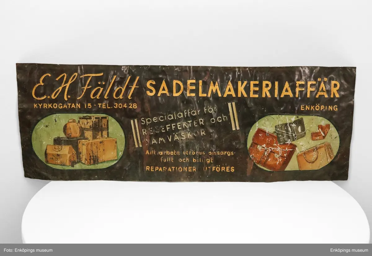 Skylt - Enköpings museum / DigitaltMuseum