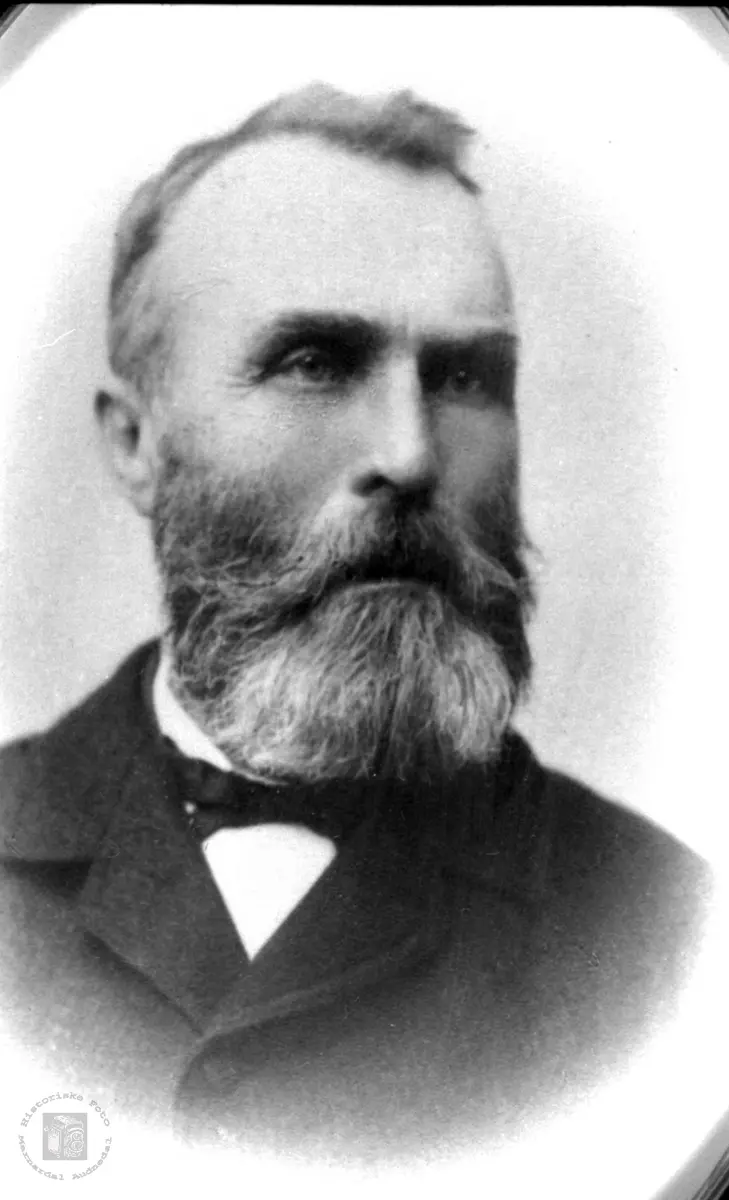 Portrett av Anders Homme, Bjelland. - Historiske Foto- Marnardal og ...