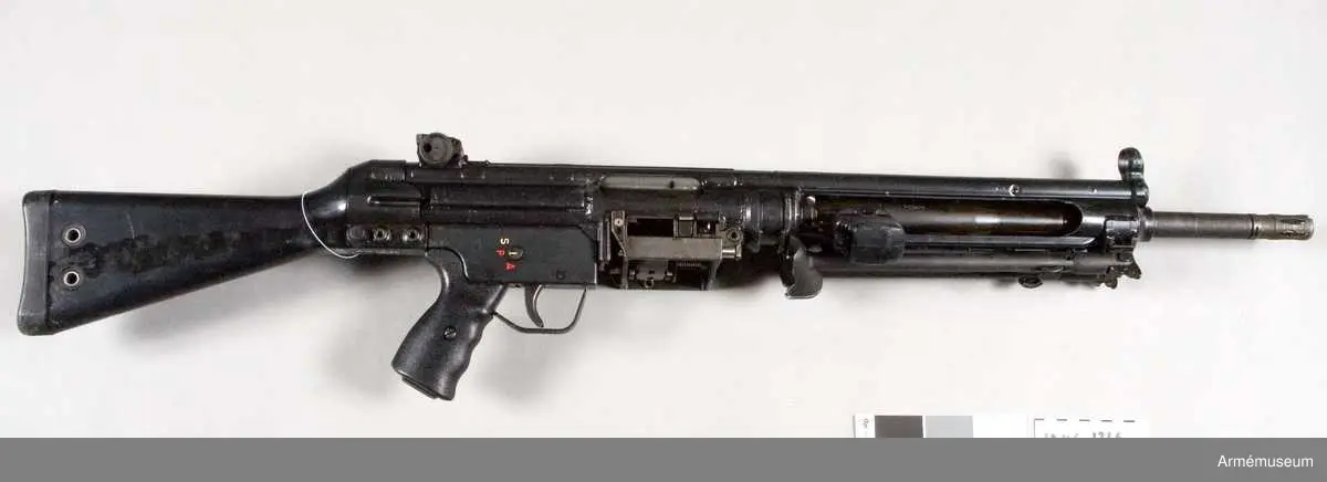 Kulspruta HK 21 A1 - Armémuseum / DigitaltMuseum