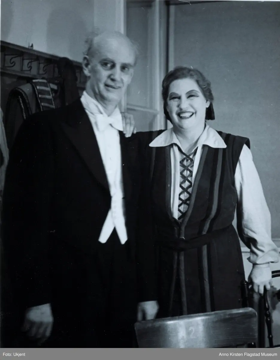 Salzburger Festspiele 1949. Dirigent Wilhelm Furtwängler og Kirsten ...