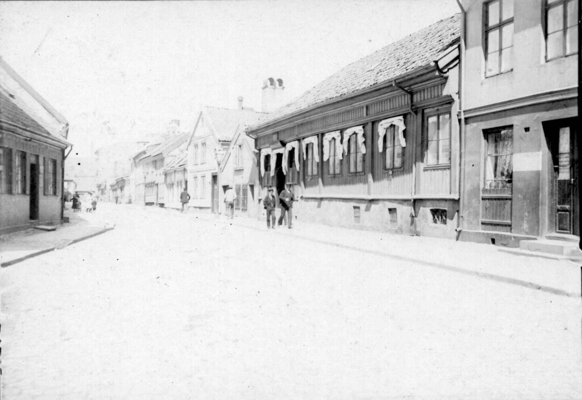 Rødfyllgata?, Vaterland, Oslo. Bygate med boliger. - Norsk Folkemuseum ...